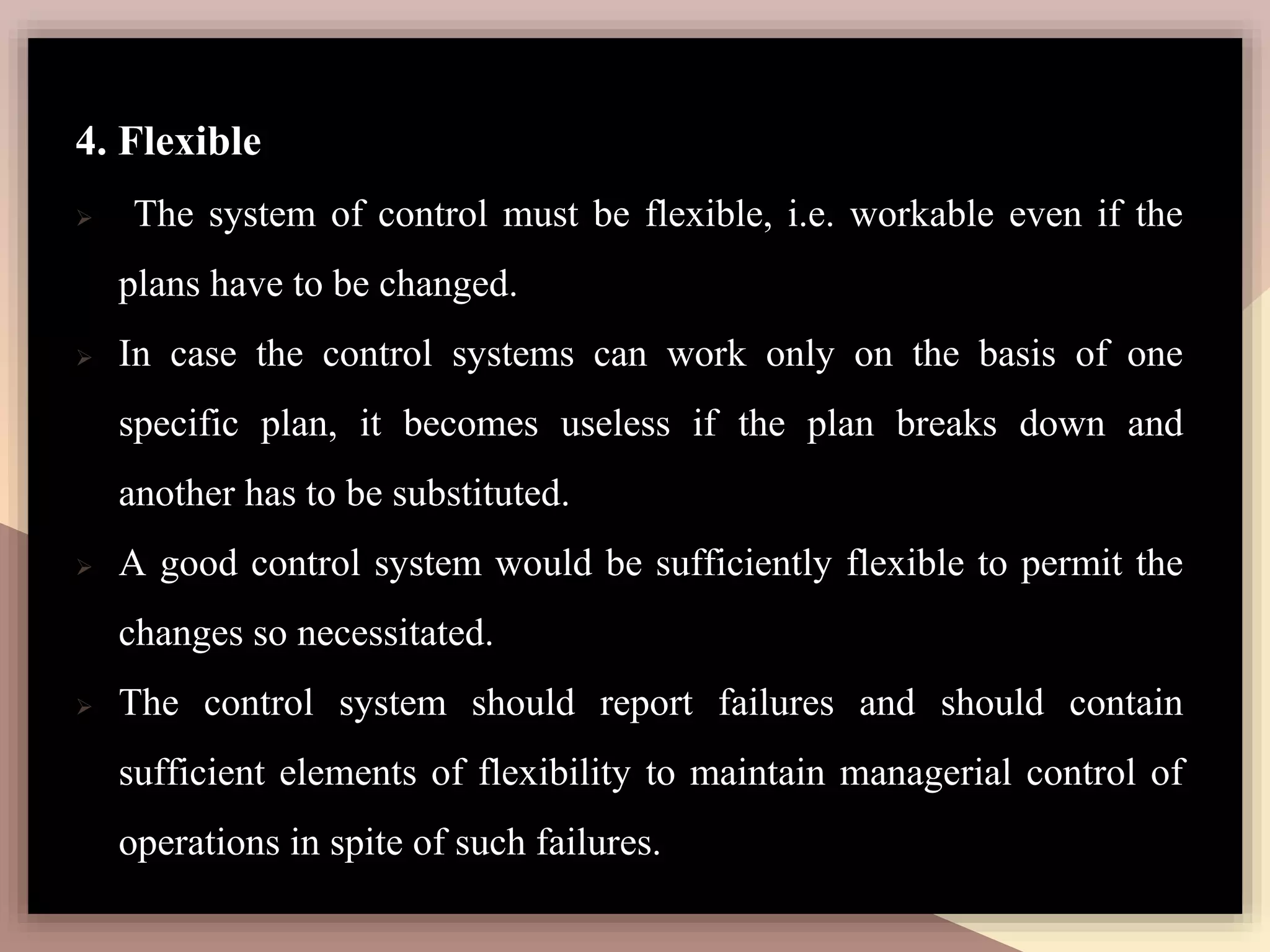 Requirement of effective control system | PPTX