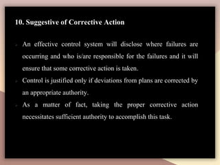 Requirement of effective control system | PPTX