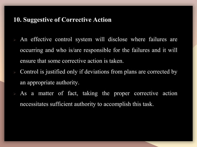 Requirement of effective control system | PPTX