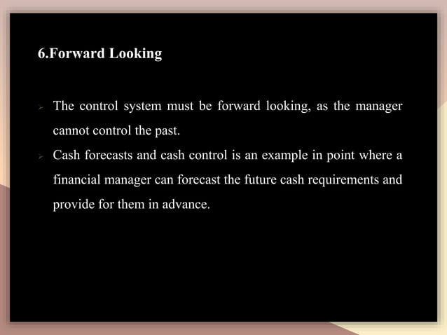 Requirement of effective control system | PPTX