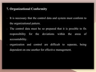 Requirement of effective control system | PPTX