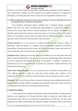 Requirement of human resource management in an organization | PDF ...