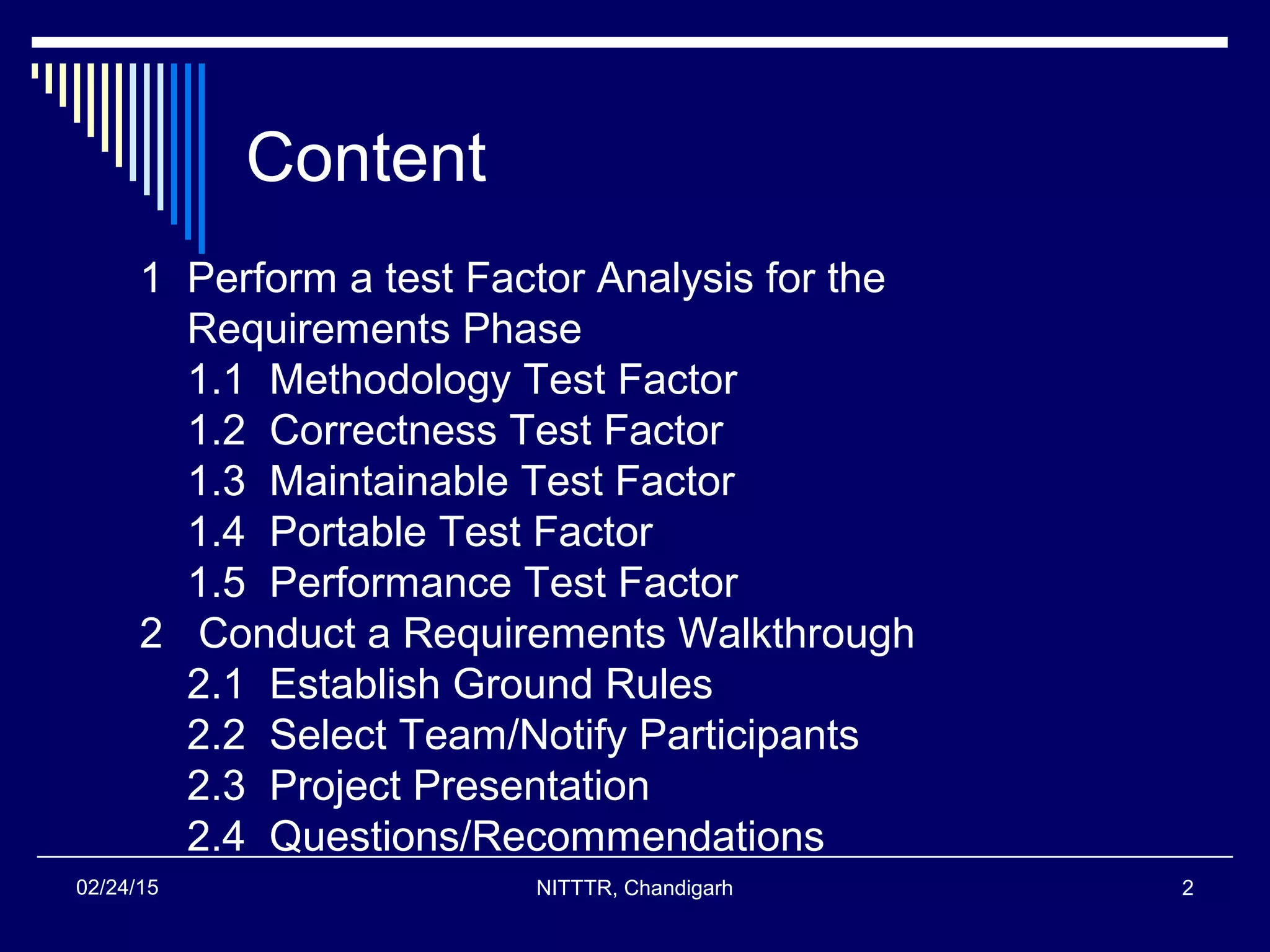 Requirement phase testing | PPT