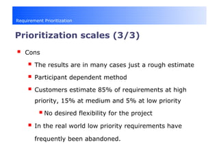 Requirement prioritization | PPT