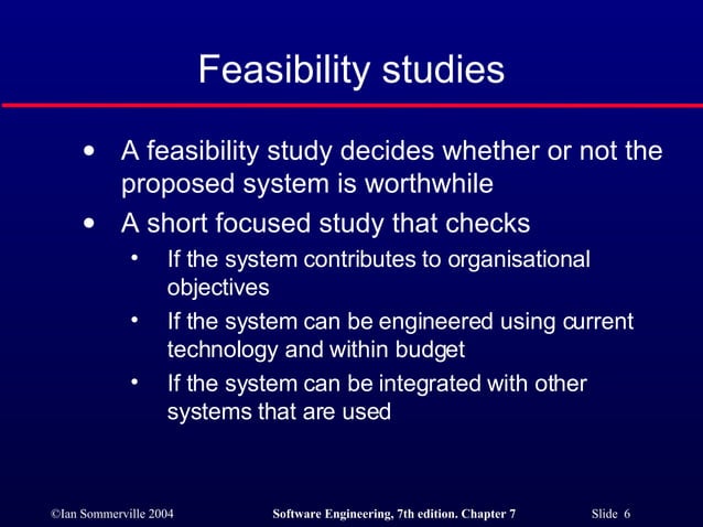 Requirements Engineering Processes in Software Engineering SE6 | PPT