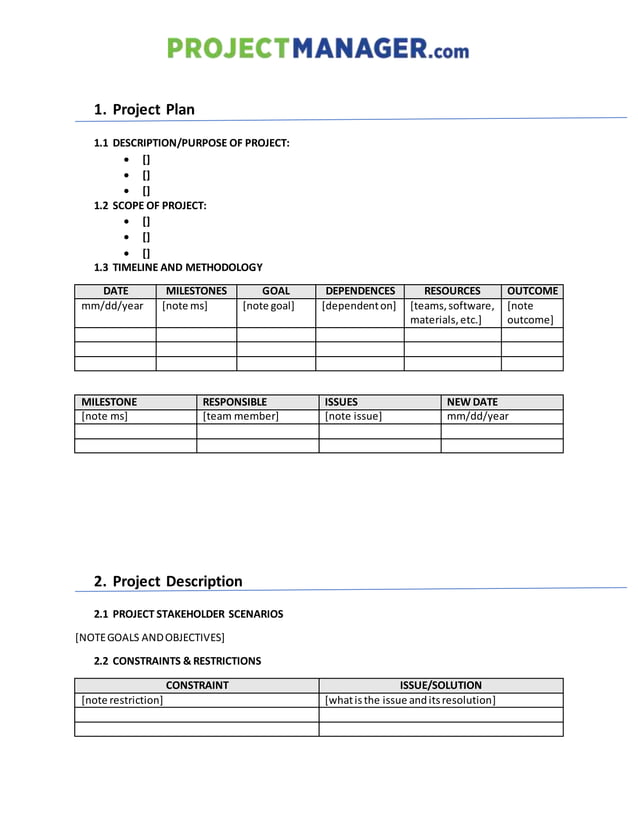 Requirements Gathering-template-project Manager-fd-cm | Pdf