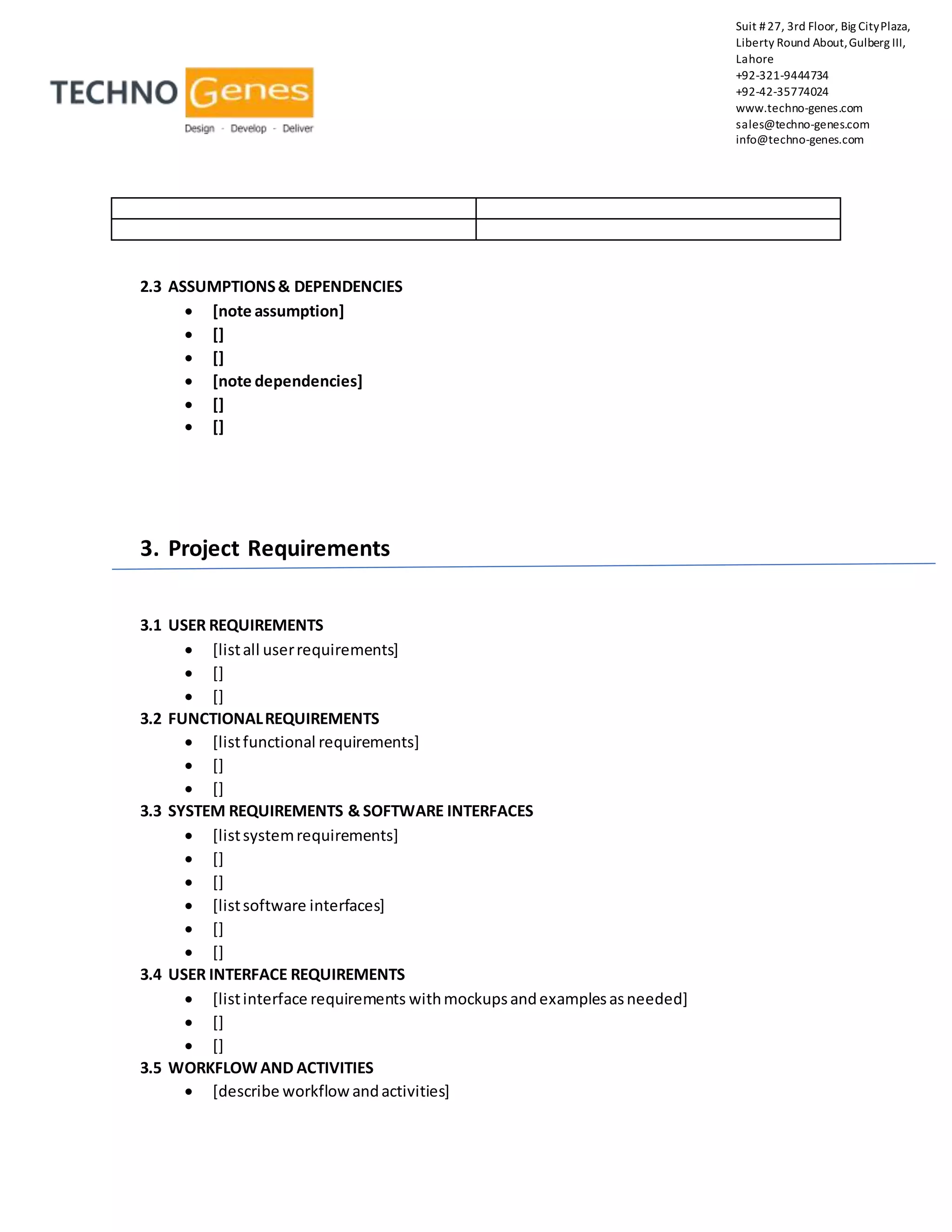Requirements gathering-template-project manager-fd-cm | DOCX