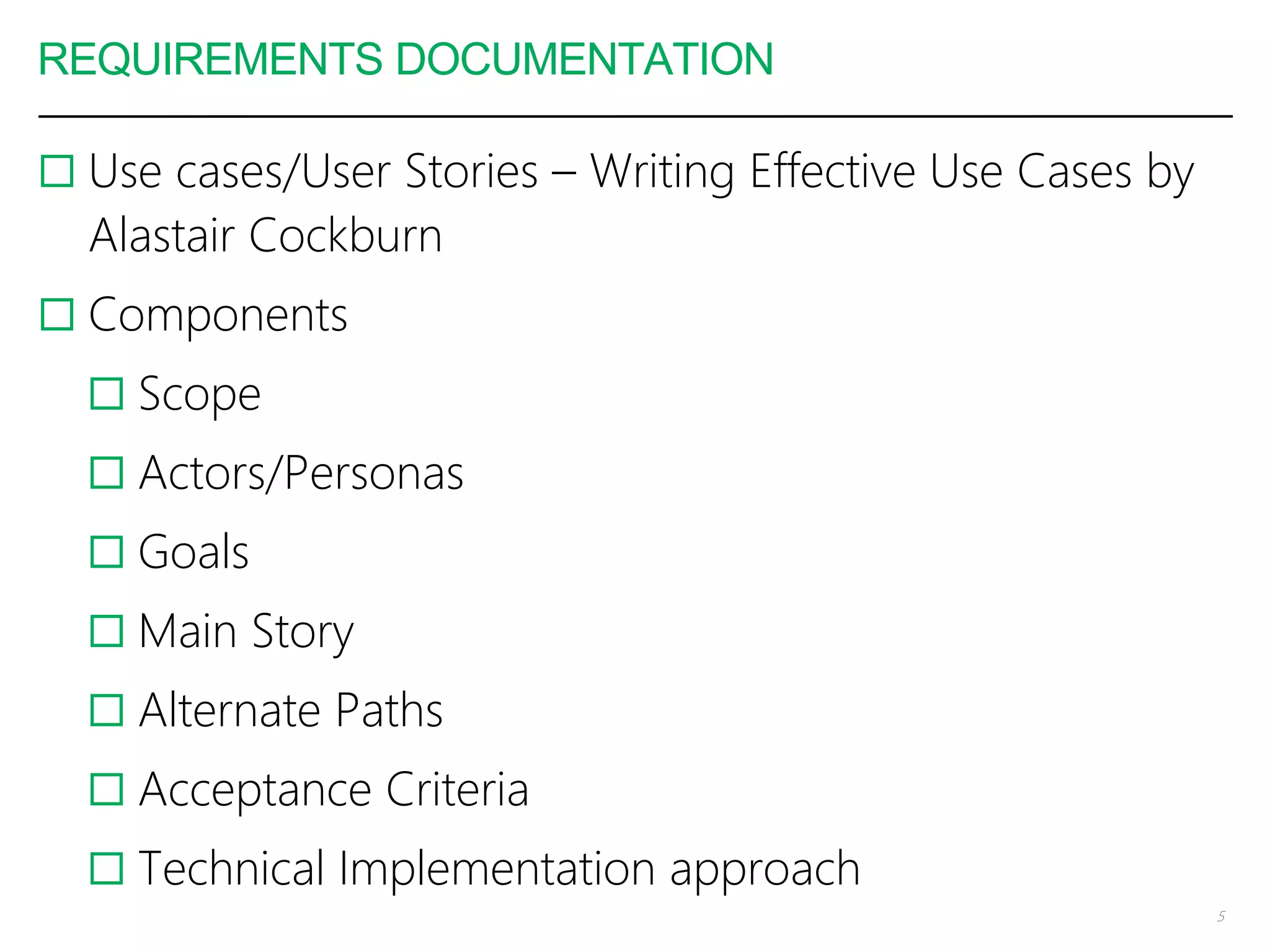 Handling User Requirements in Technology Projects | PPT