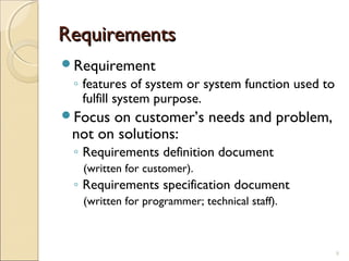 Requirements analysis | PPT