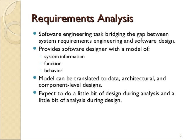 Requirements analysis