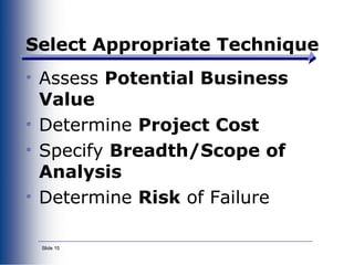 Requirements analysis | PPT
