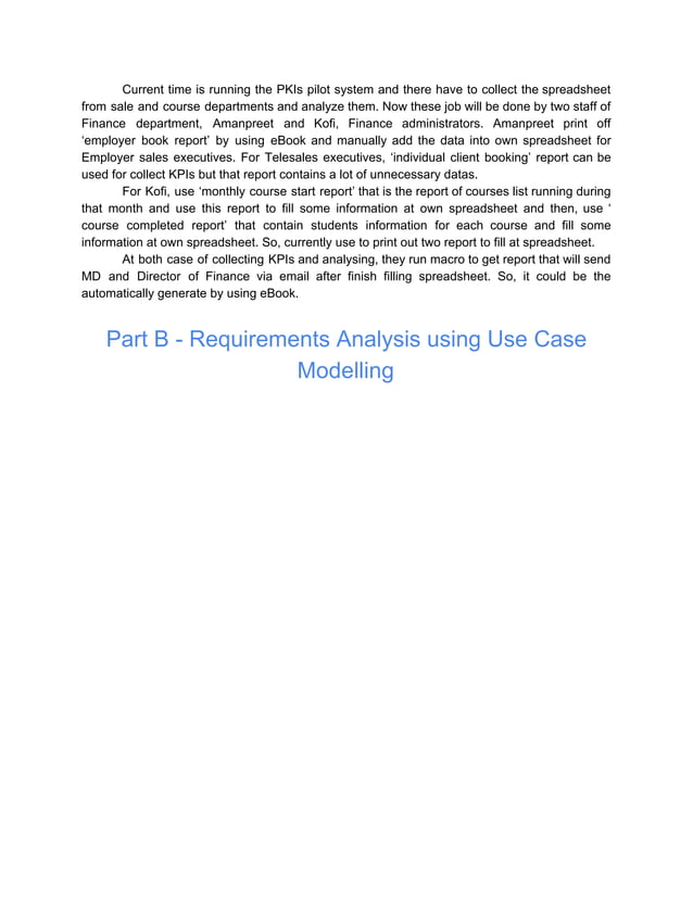 Requirements analysis | PDF