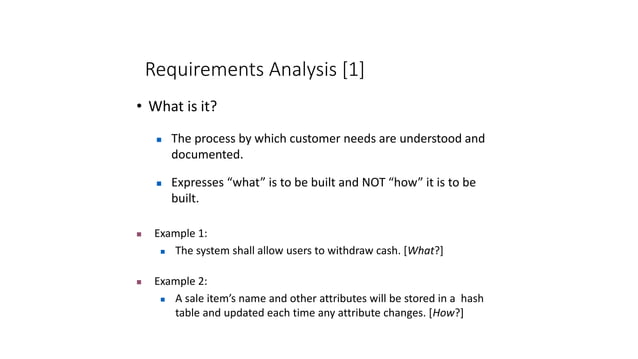 Requirements analysis and modeling | PPTX