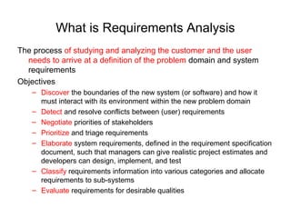 Requirements analysis lecture | PPT