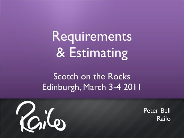 Requirements and estimating | PPT