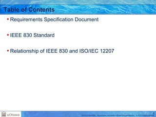 Requirements documentation standards ieee830 | PPT