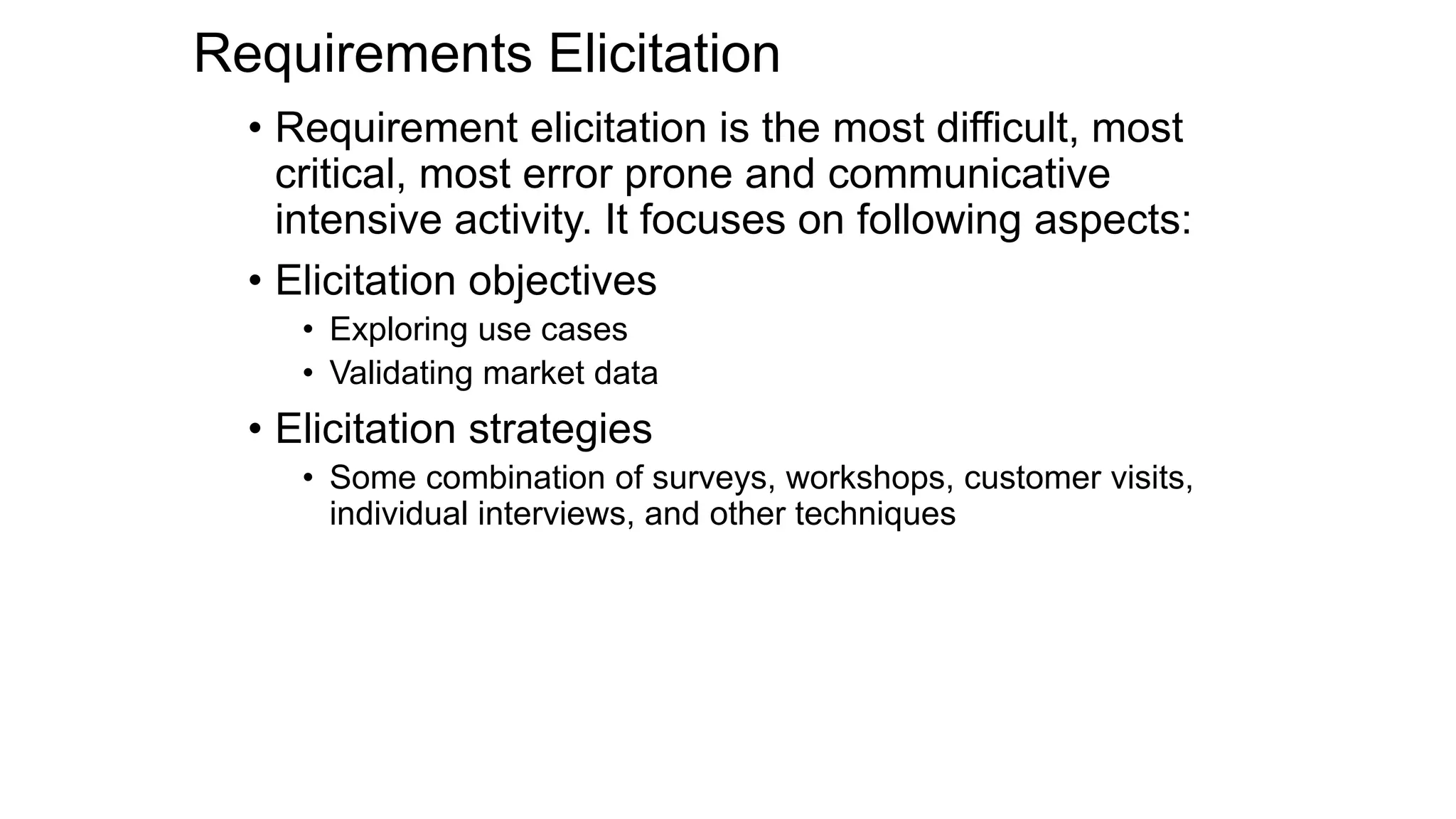 Requirements elicitation | PPTX