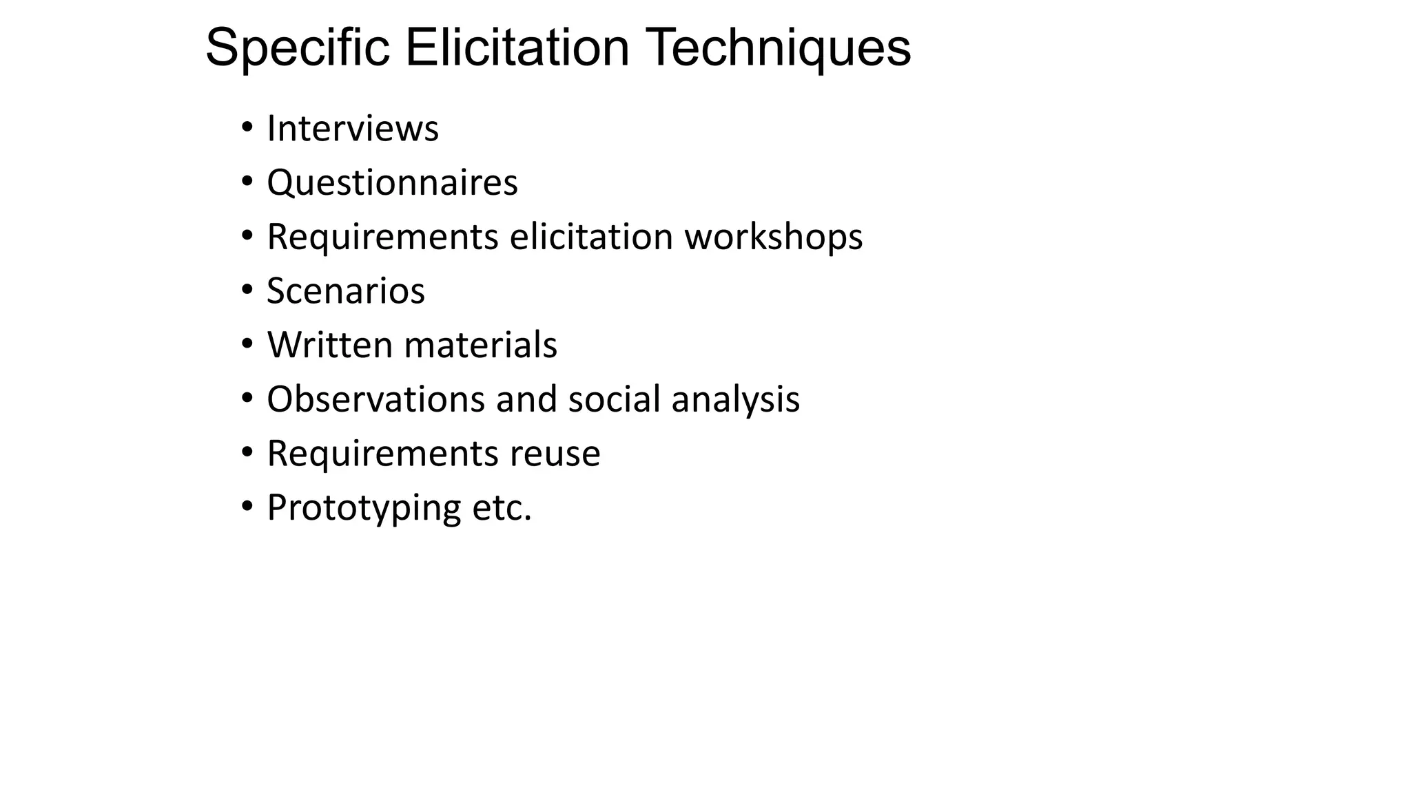 Requirements elicitation | PPTX