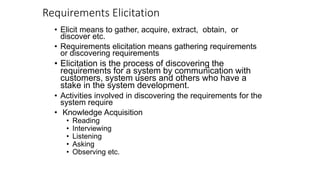 Requirements elicitation | PPTX