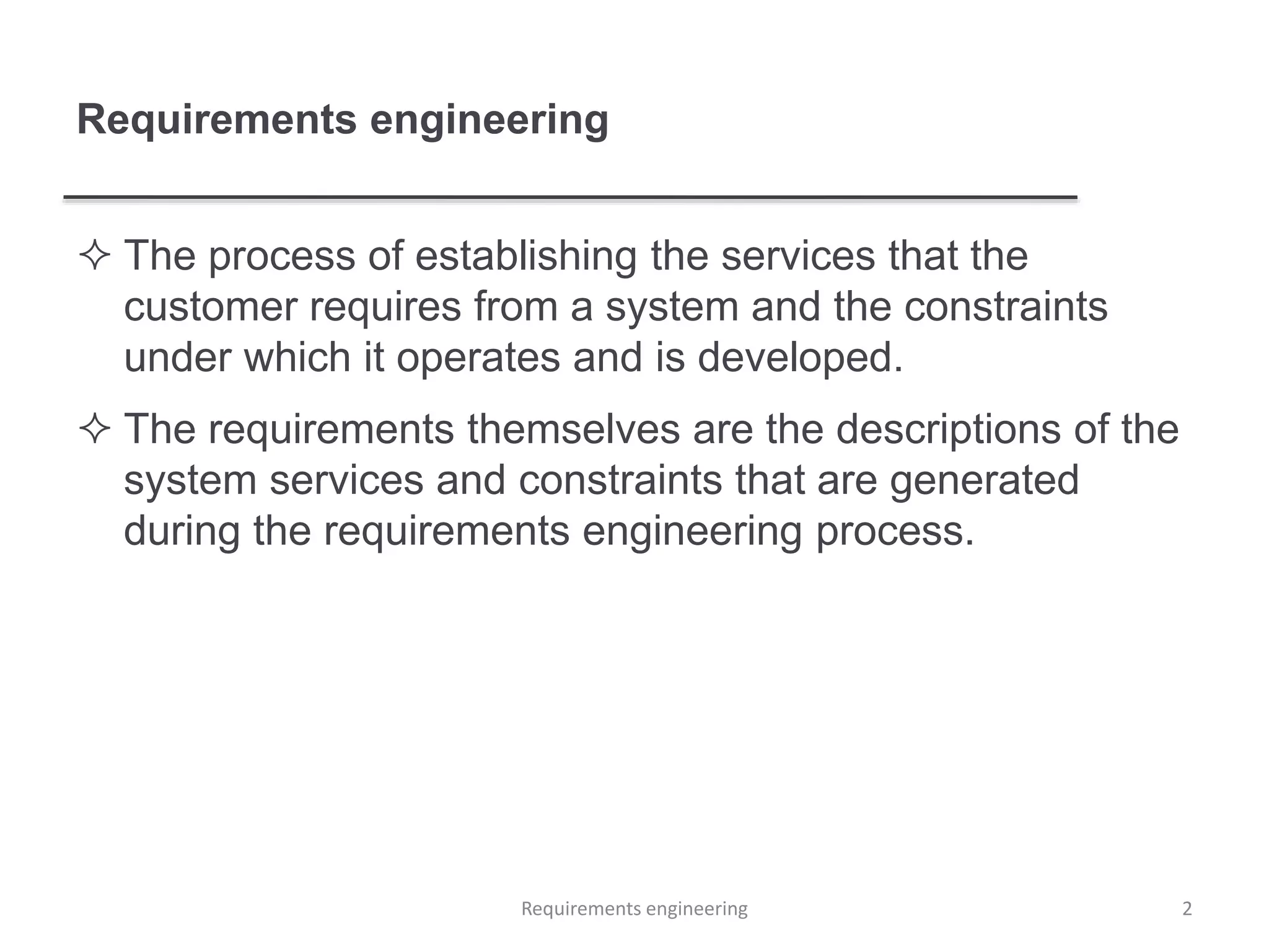 Requirements engineering | PPT