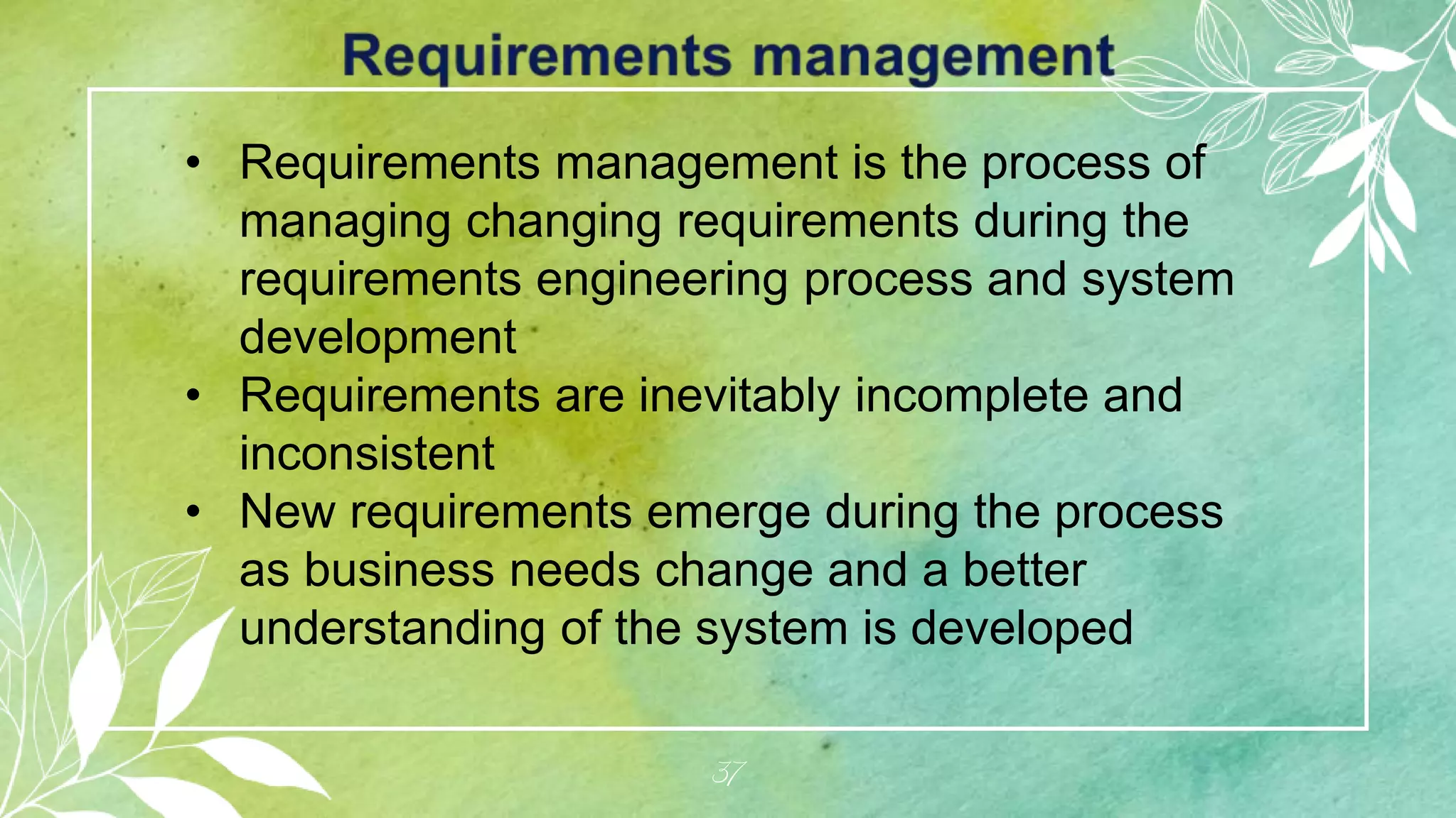 Requirements engineering | PPT