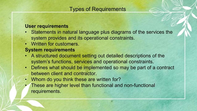 Requirements engineering | PPT