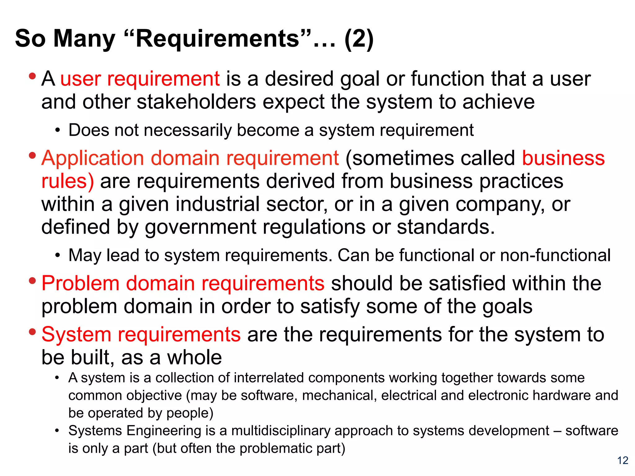 Software Requirements engineering | PPT