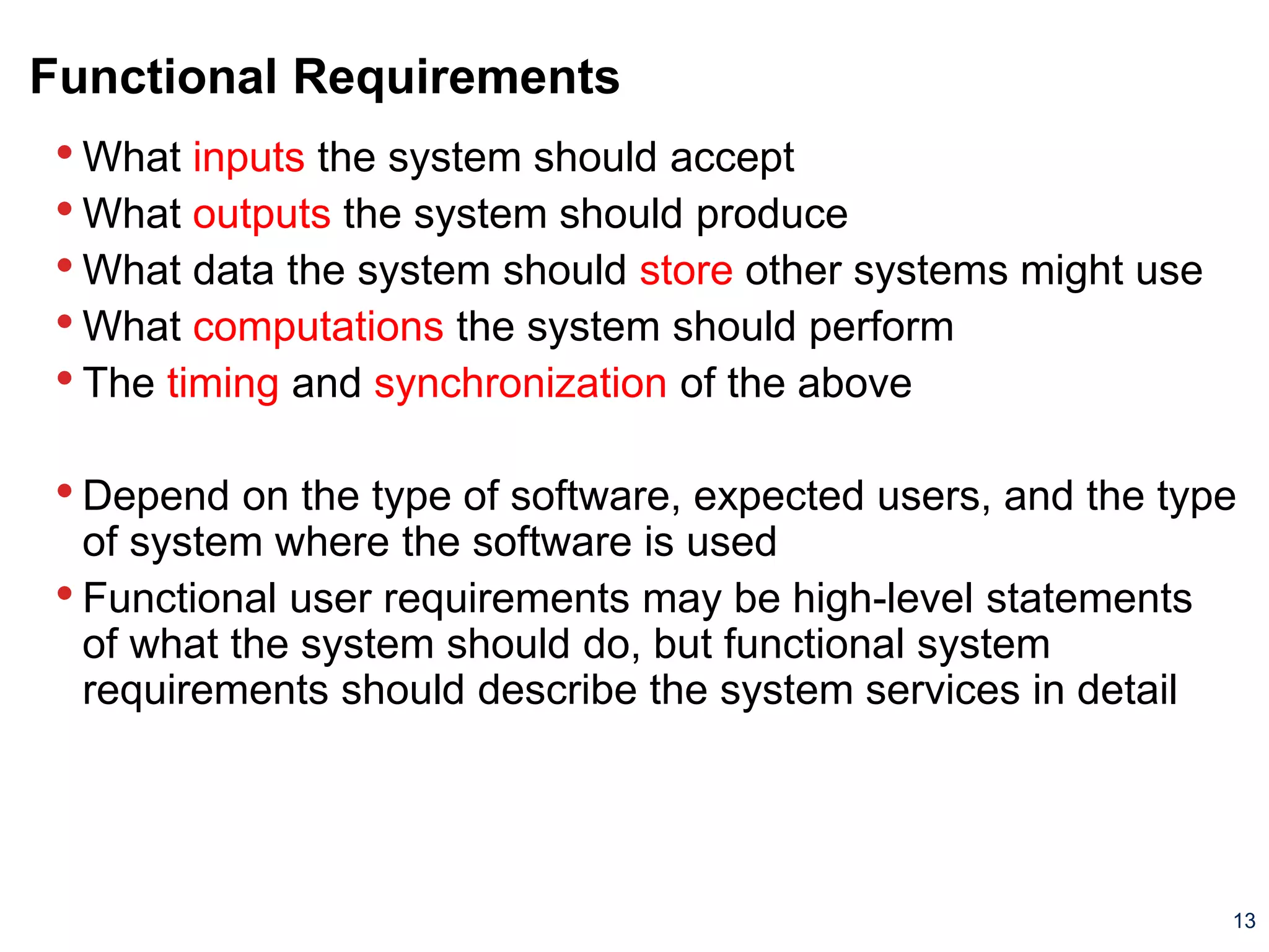 Software Requirements engineering | PPT