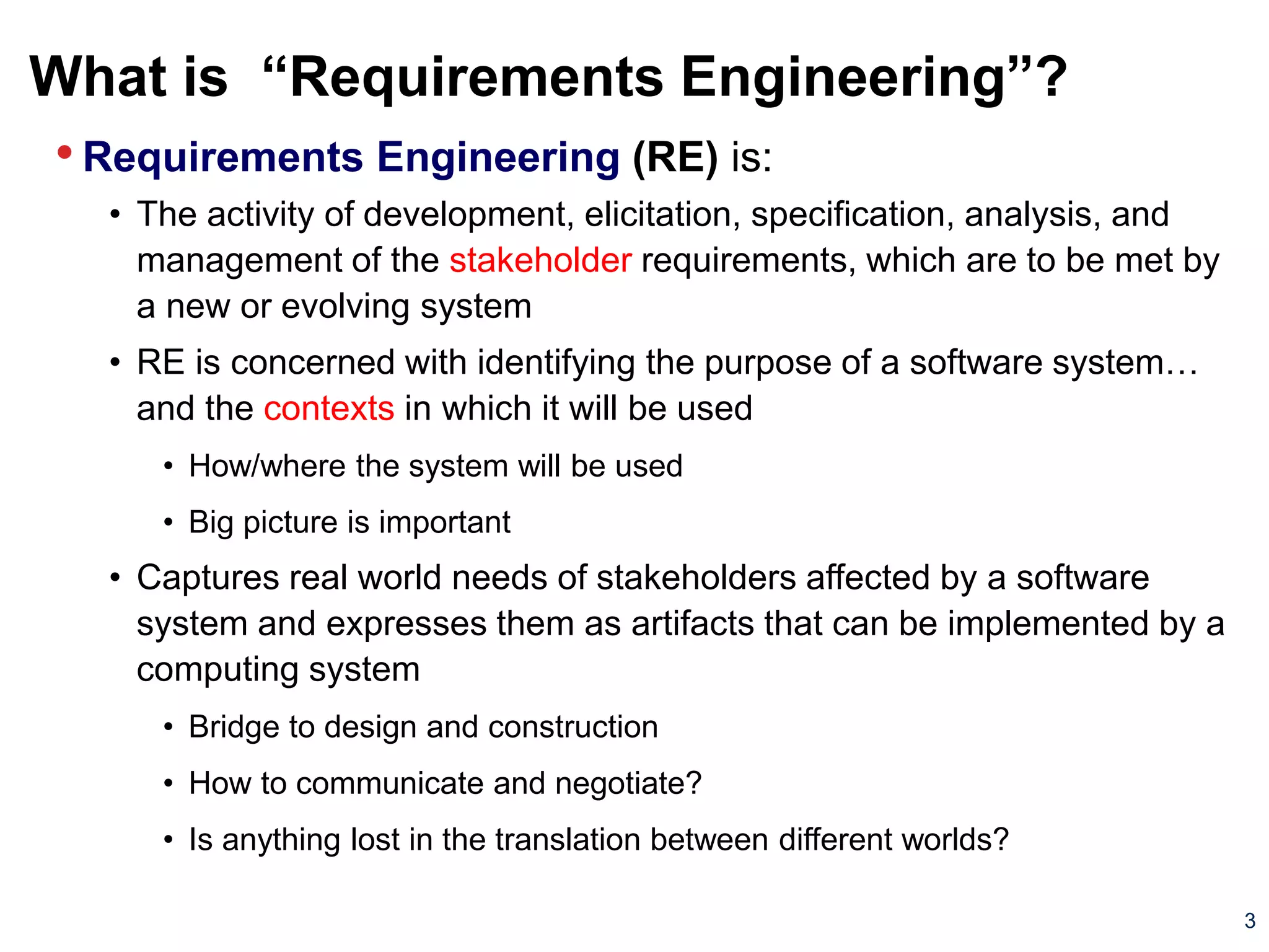 Software Requirements engineering | PPT