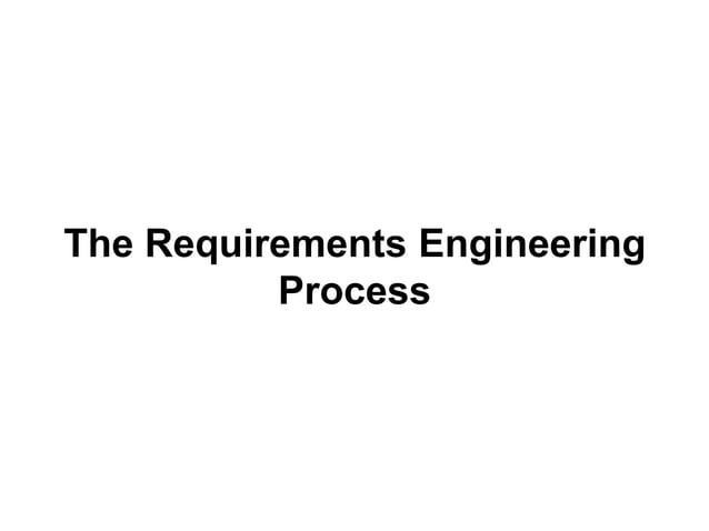 Software Requirements engineering | PPT | Computing | Technology & Computing