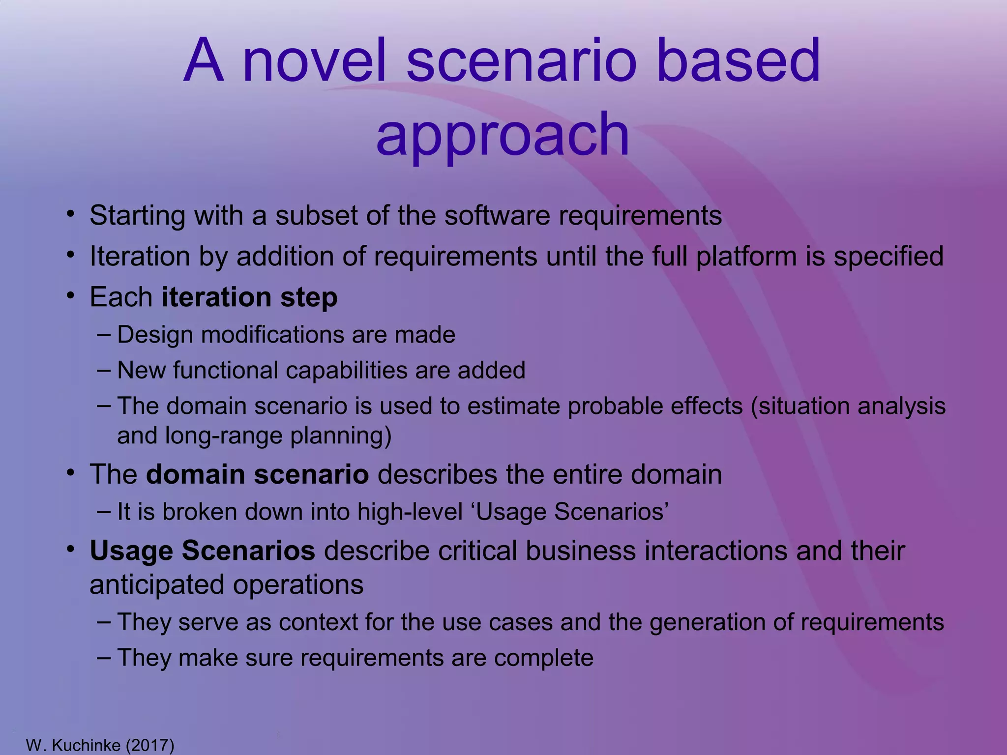 Requirements engineering scenario based software requirement ...