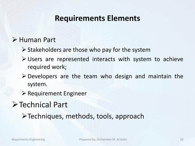 Requirements engineering as a structured process | PDF