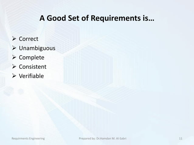 Requirements engineering as a structured process | PDF