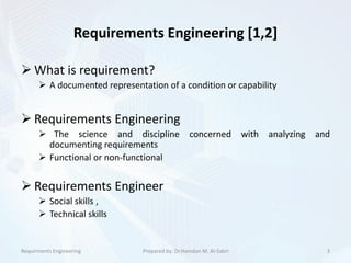 Requirements engineering as a structured process | PDF