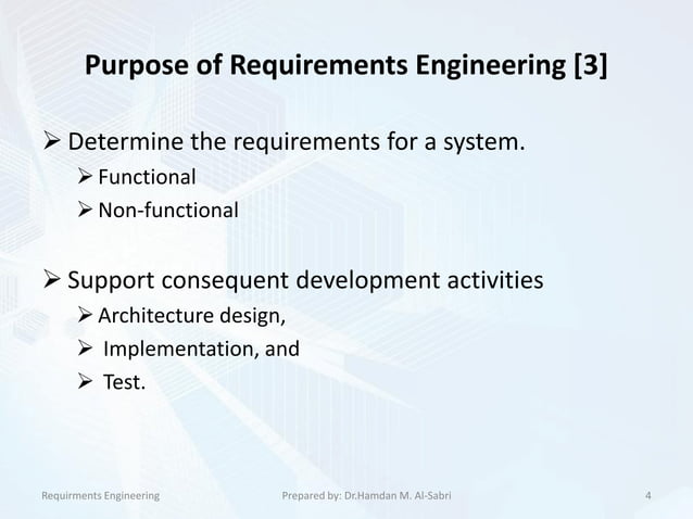 Requirements engineering as a structured process | PDF