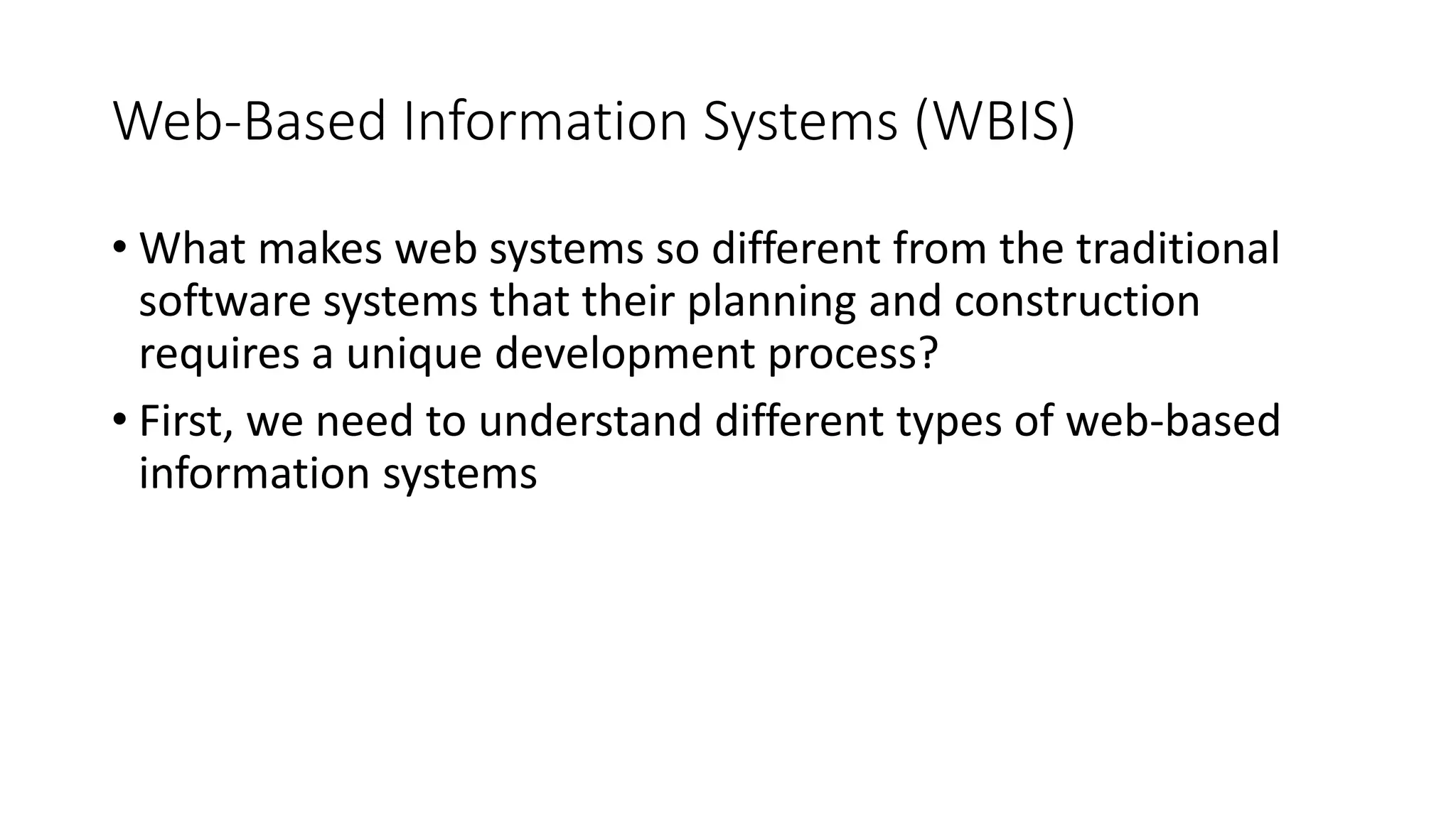 Requirements engineering for web-based information system | PPTX