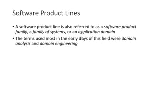Requirements engineering for product lines | PPT