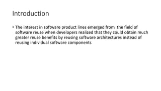 Requirements engineering for product lines | PPT