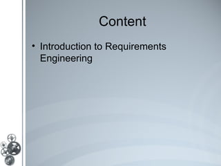 Requirements engineering i | PPT