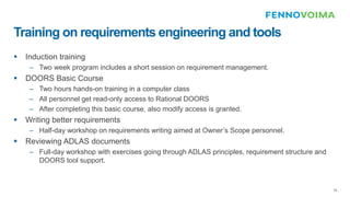 Requirements engineering in Fennovoima nuclear power plant program | PPTX