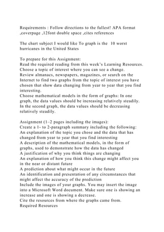 Requirements Follow directions to the fullest! APA format ,coverpa.docx