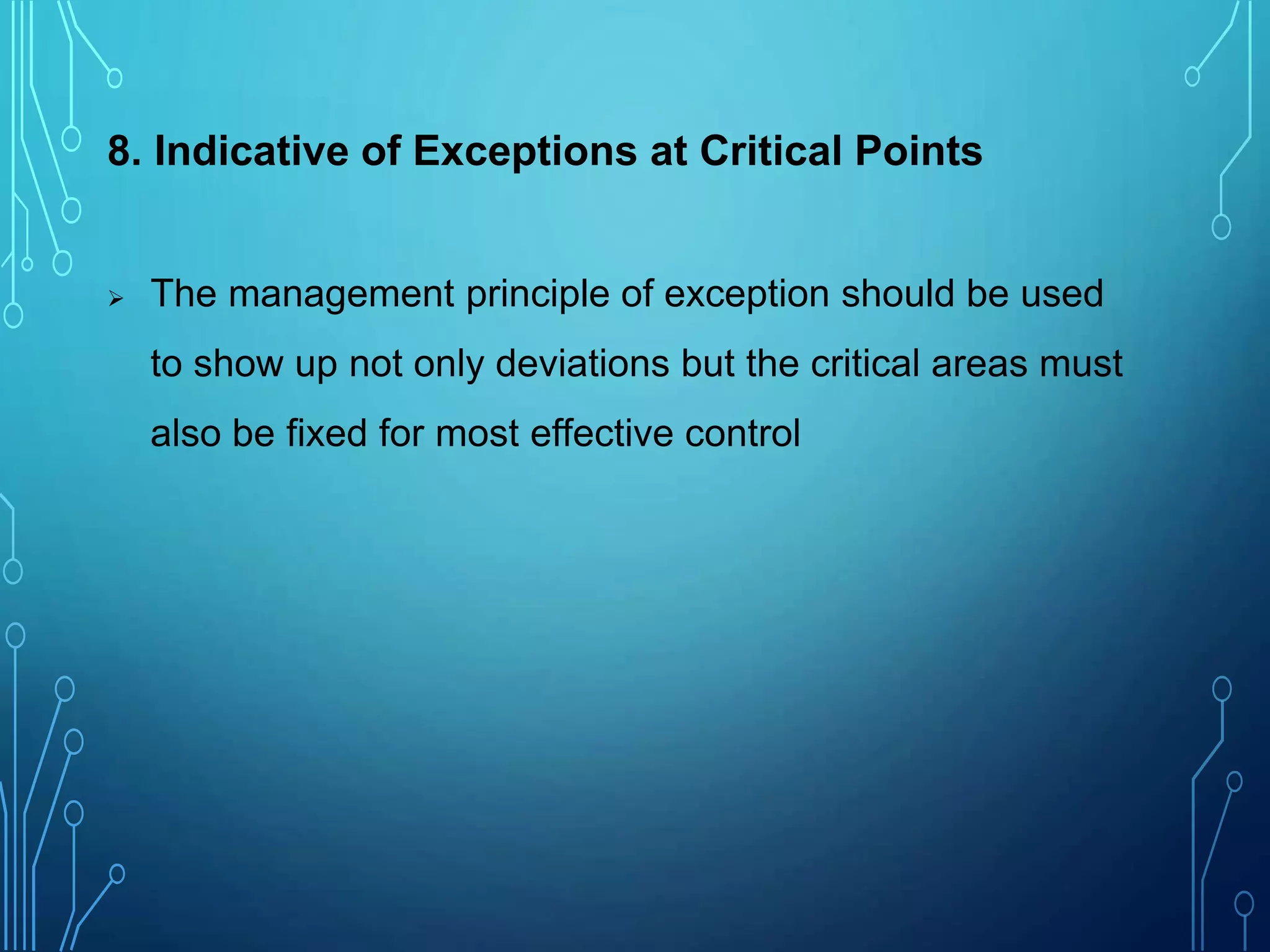 Requirements for a effective control system | PPTX