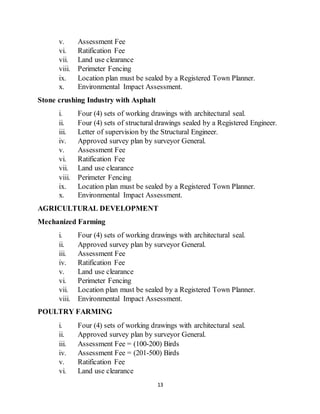 REQUIREMENTS FOR BUILDING PLAN APPROVAL AT THE MINISTRY OF LANDS ...