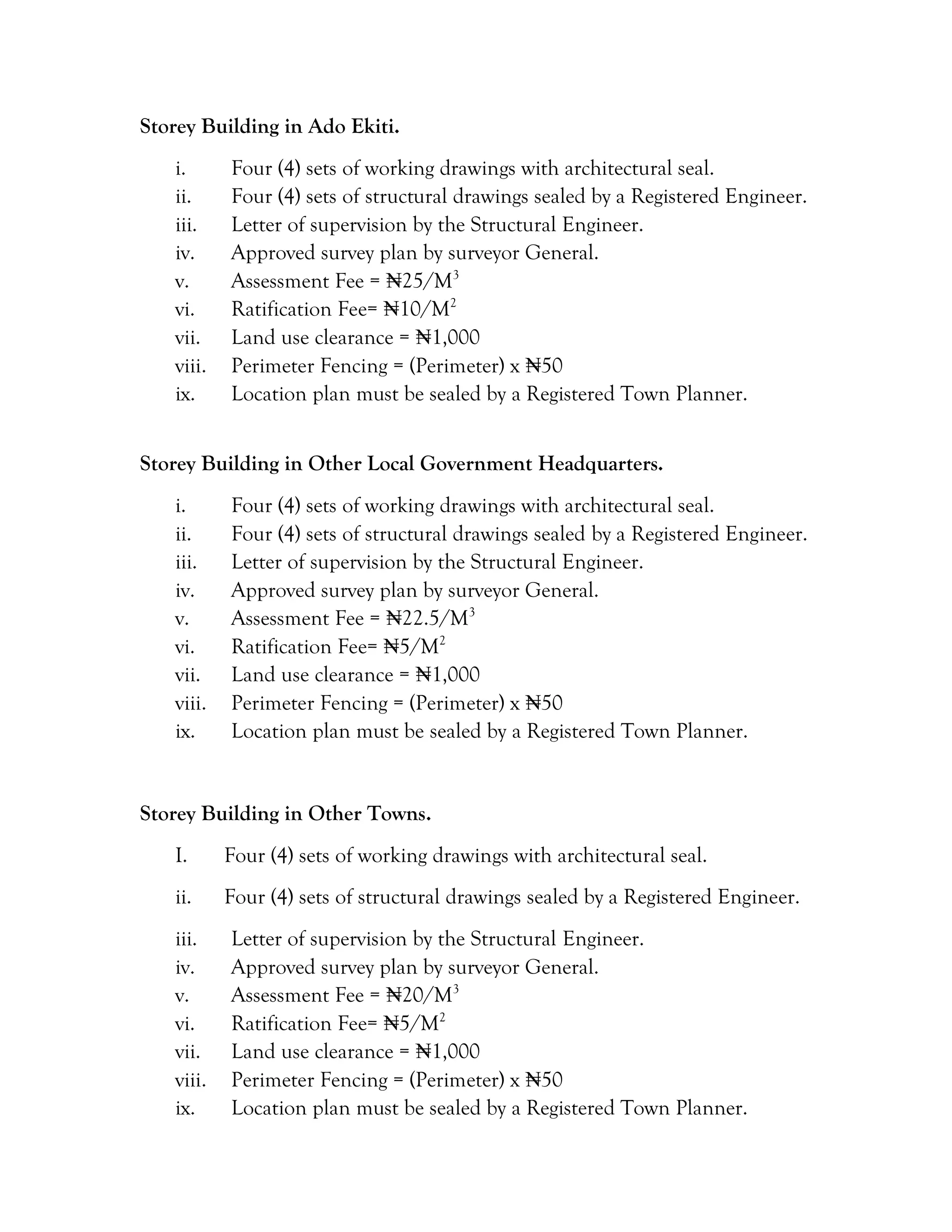 REQUIREMENTS FOR BUILDING PLAN APPROVAL | PDF
