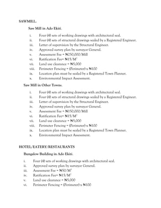 REQUIREMENTS FOR BUILDING PLAN APPROVAL | PDF