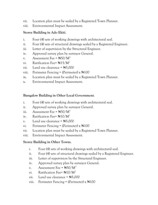 REQUIREMENTS FOR BUILDING PLAN APPROVAL | PDF