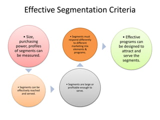 Requirements for effective segmentation | PPTX