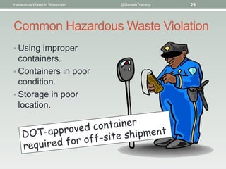 Requirements for Hazardous Waste Generators in Wisconsin | PPTX