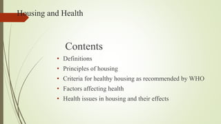 Requirements For Health Environment And Housing.pptx
