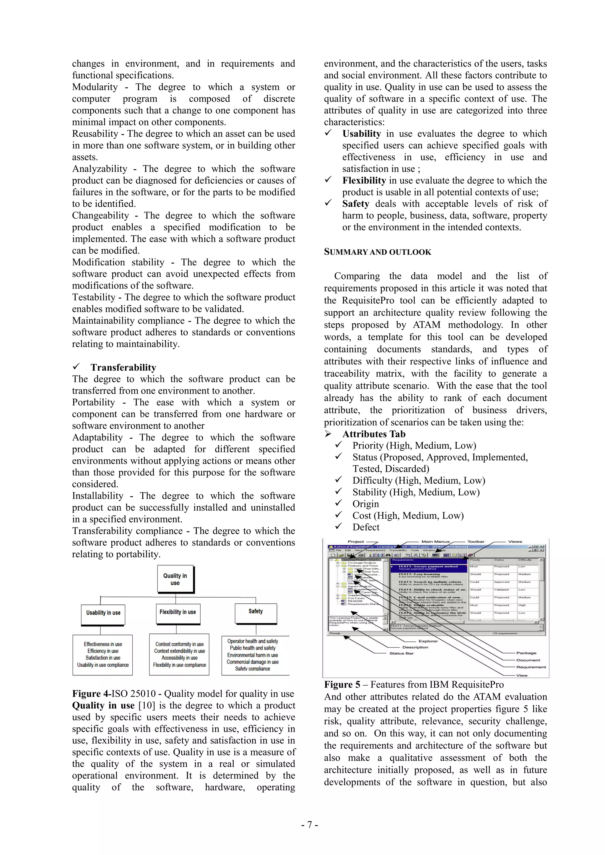 Requirements for quality evaluation of software architecture | PDF | Computer Software and ...